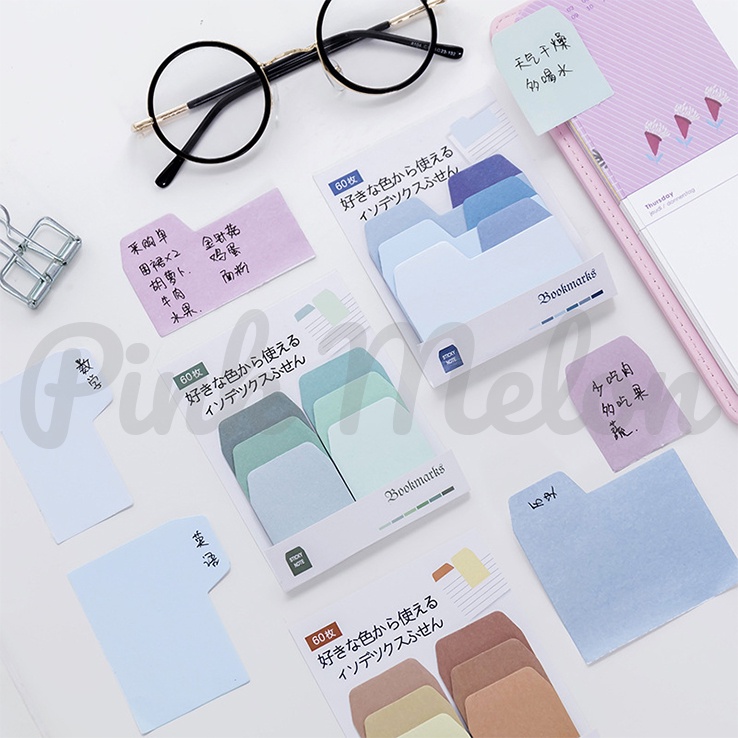 Jual Kertas Memo Sticky Notes Gradasi Aesthetic | Shopee Indonesia