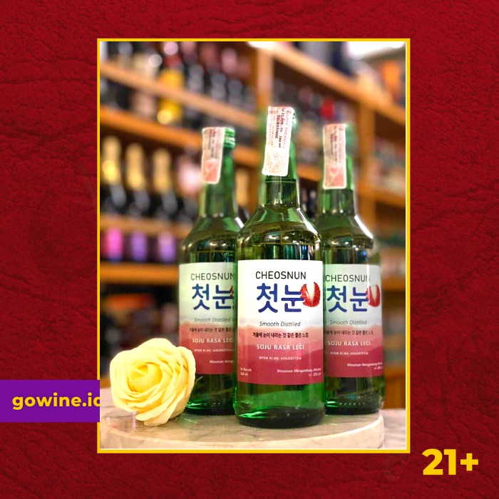Jual Promo 3 Botol!! Cheosnun Soju 360ml Lychee / Leci (ORI dan Resmi ...