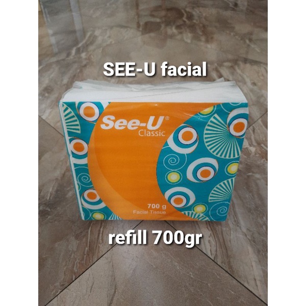 Jual tisu see u/tissue facial refill SEE-U CLASSIC kiloan 700gr 650gr ...