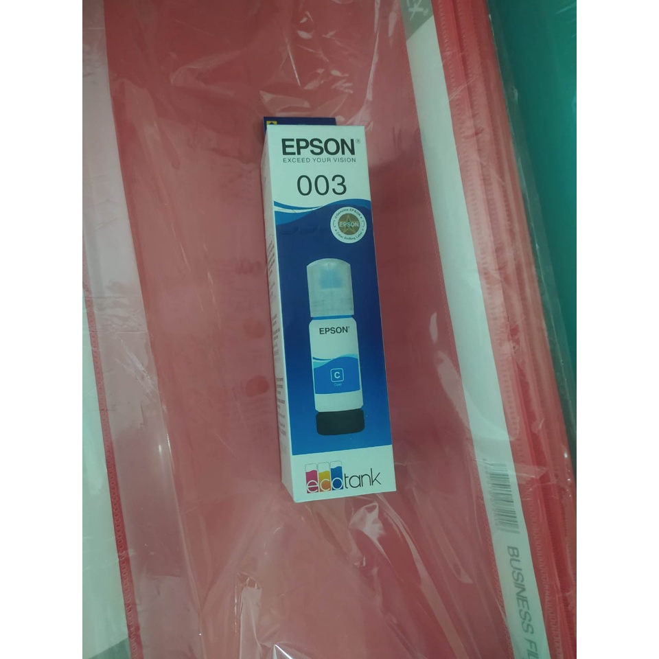 Jual Tinta Printer Epson Original 003 Warna Cyan Biru Blue | Shopee ...