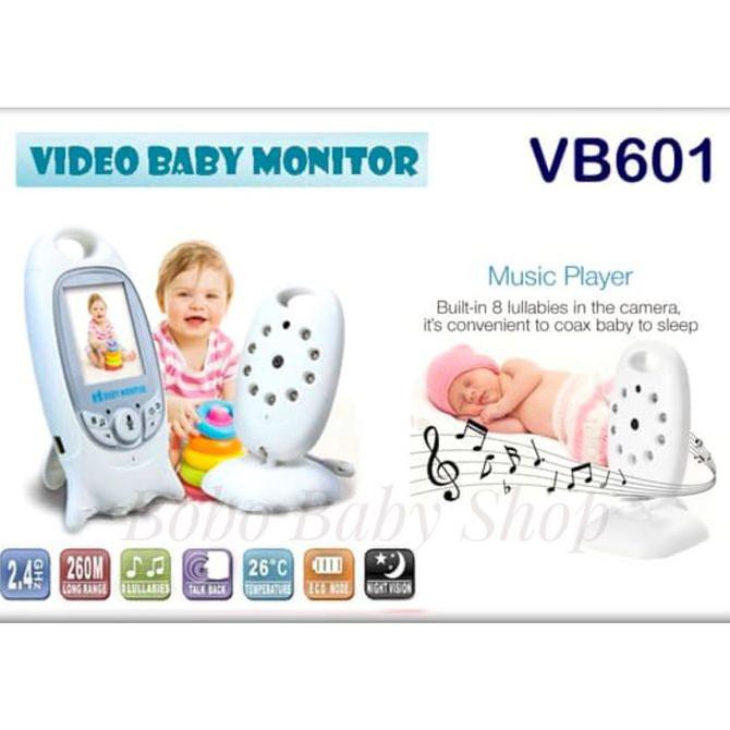 Jual NEW Color Video Baby Monitor VB601 Night Vision 2.0 Inch - 2 Way ...