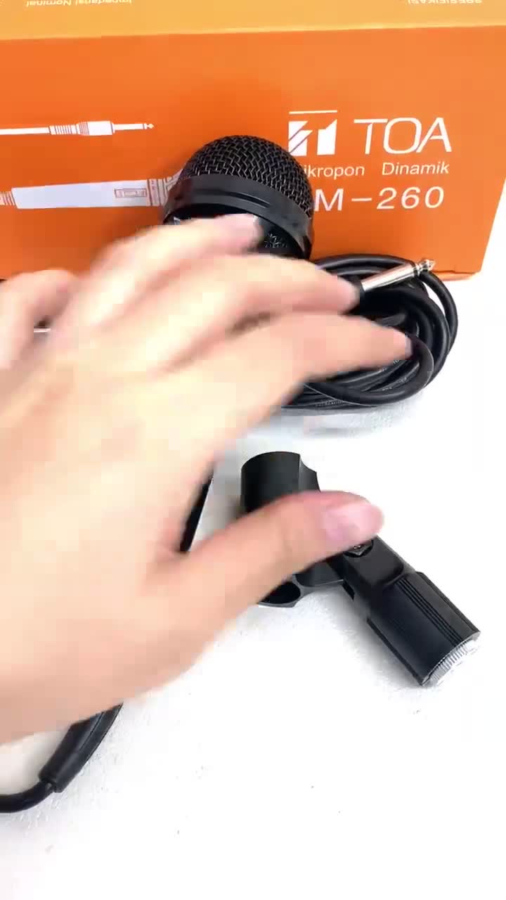 Jual Mic Kabel Toa Zm 260 Original Microphone Cable Zm260 Free Holder ...