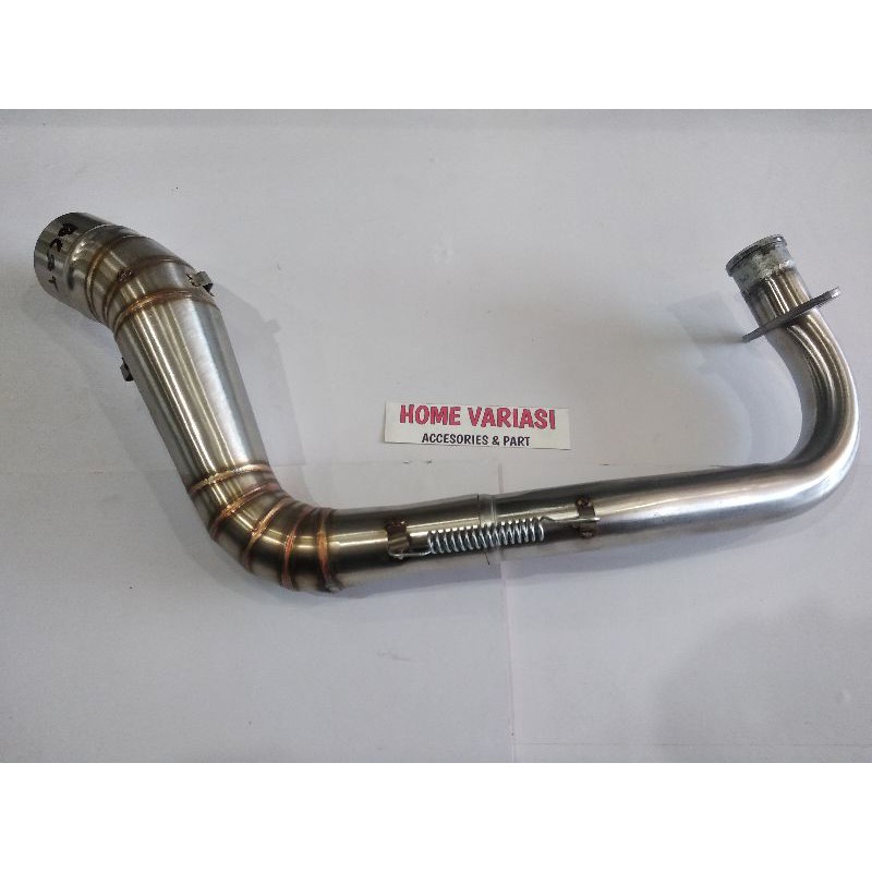 Jual LEHER KNALPOT RACING BEAT/SCOOPY KOLONG STAINLESS INLET 50 MM ...