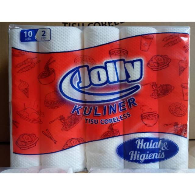 Jual Tissue Jolly coreless 10 rolls/ tisue jolly toilet /tissue toilet ...