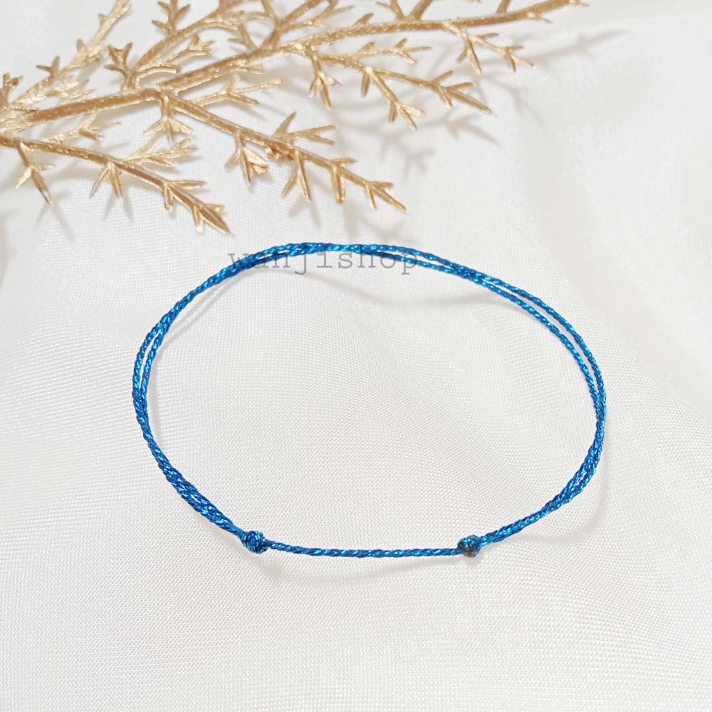 Jual GP-08 GELANG BENANG KILAP Gelang Super Simple Cute Simple Knot ...