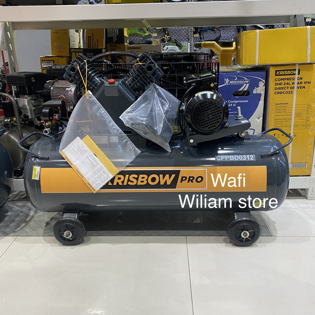 Jual Krisbow Mesin Kompresor Angin listrik / Air Compressor 3hp 120l ...