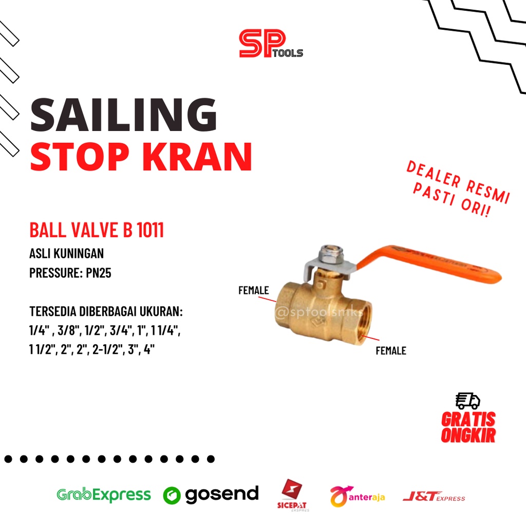 Jual STOP KRAN AIR / KERAN / BALL VALVE KUNINGAN 4" 4 INCH 4 INCHI ...
