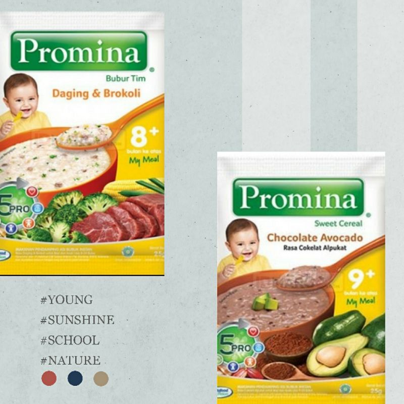 Jual Promina Bubur Tim 8+ Rasa Daging Brokoli dan Sweet Avocado Kemasan ...
