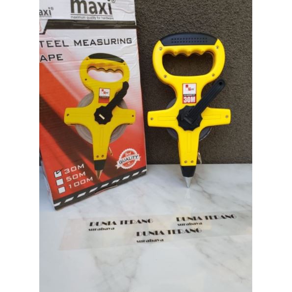 Jual Meteran Plat Baja MAXI 30 meter - Meteran Tancap 30m Meteran Roll ...