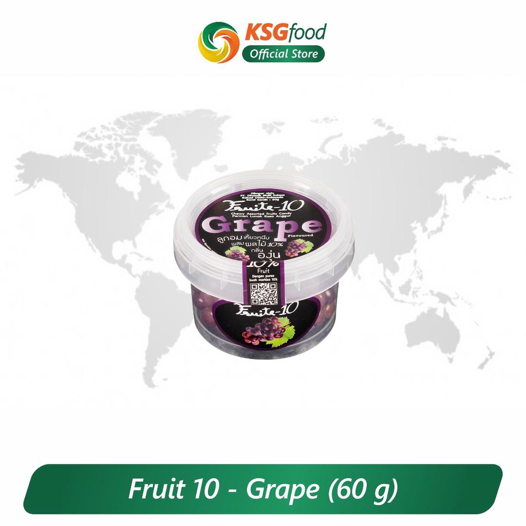 Jual FRUITE-10 GRAPE CANDY/PERMEN RASA ANGGUR | Shopee Indonesia