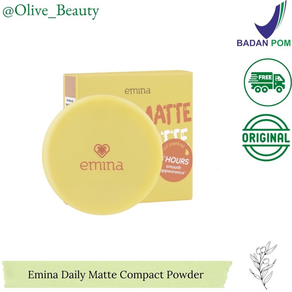 Jual Emina Daily Matte Compact Powder 11 g | Shopee Indonesia