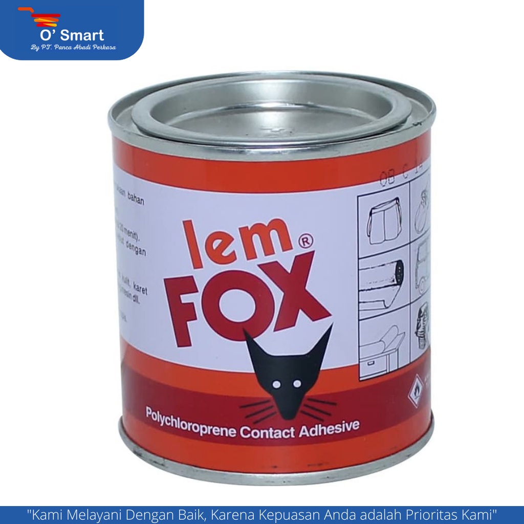 Jual FOX Lem Cair Perekat Kayu Karet Lem Kuning 70Gr Tin | Shopee Indonesia