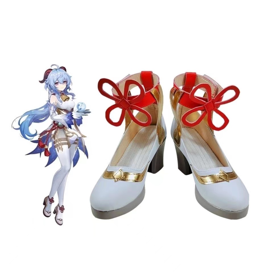 Jual Game Genshin Impact Cosplay Costumes Ganyu Costume Wig Dress Full