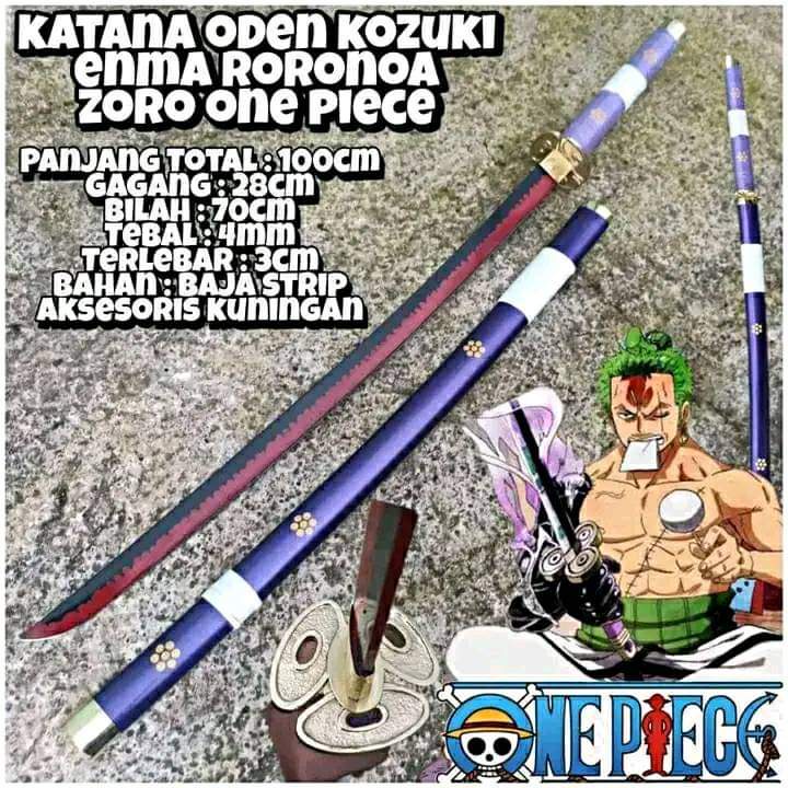 Jual Katana Samurai Oden Kozuki Enma Roronoa Zoro | Shopee Indonesia