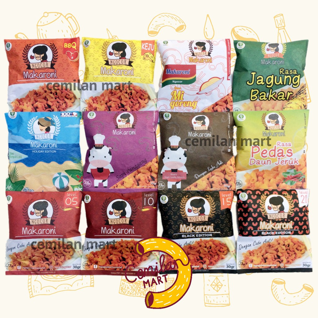 Jual Cemilan MAKARONI NGOCOR Best Seller | Shopee Indonesia