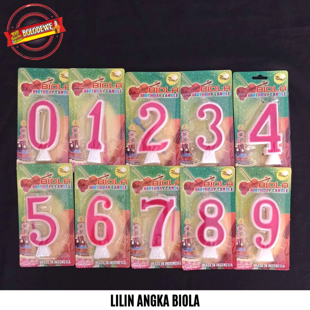 Jual Biola Lilin Angka Ulang Tahun Merah Putih (Harga Promo) | Shopee ...