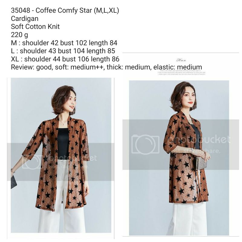 Jual Outer coklat motif bintang tipis transparan | Shopee Indonesia
