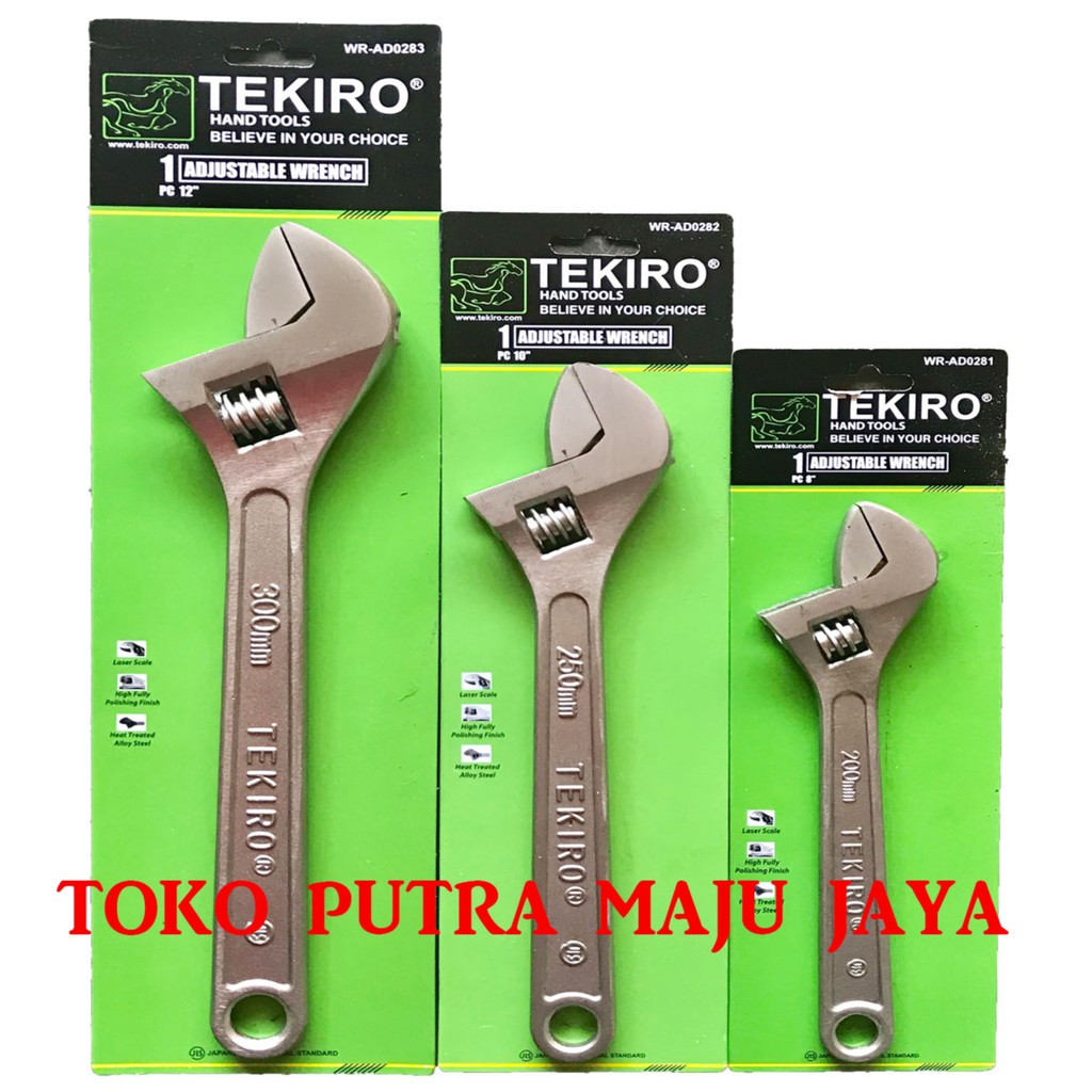 Jual Kunci Inggris TEKIRO 10" / ADJUSTABLE WRENCH TEKIRO / 10 INCHI ...