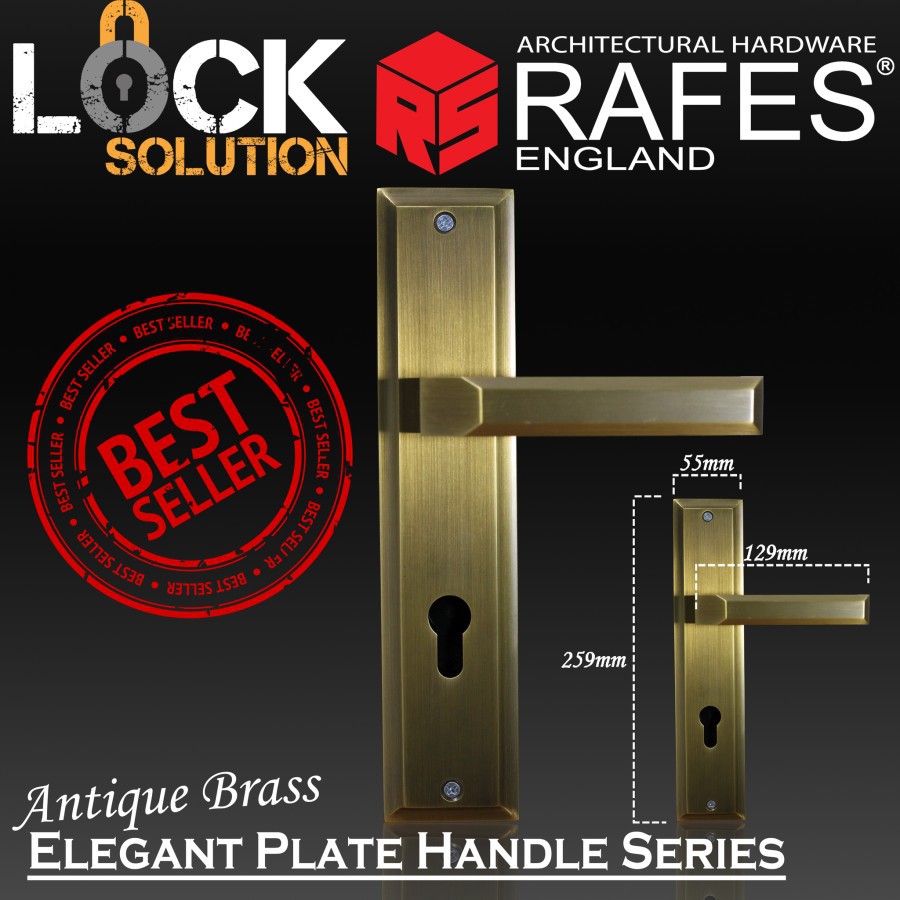 Jual Handle Pintu Kayu Plate Series RAFES ENGLAND (HR 18-0465) | Shopee ...