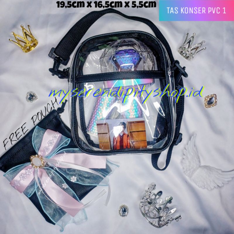 Jual TAS KONSER PVC | TAS TRANSPARANT | TAS SELEMPANG TRANSPARANT ...