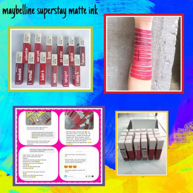 Jual Maybelline superstay matte ink(ada barcode) | Shopee Indonesia