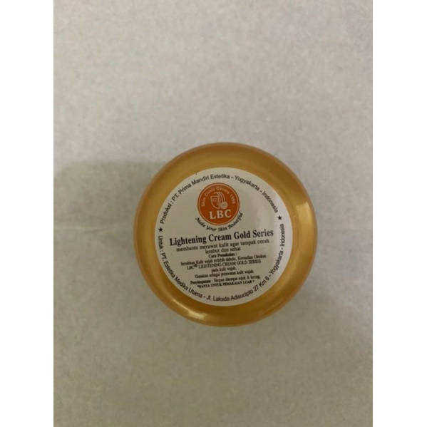 Jual LBC lightening cream gold ( KEMASAN BARU POT TUBE HITAM) | Shopee ...