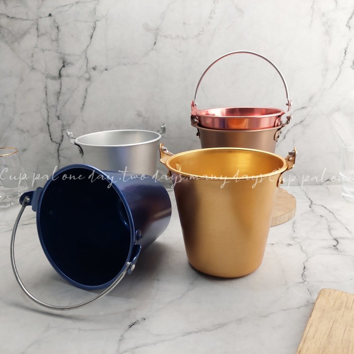 Jual Ice Bucket Aluminium 1L Wadah Ember Es Batu Minuman Dingin ...