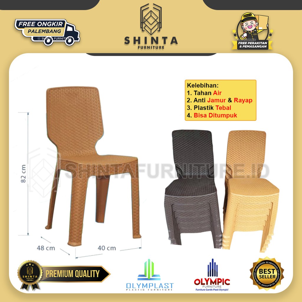 Jual Olymplast Kursi Plastik OL 208 / Kursi Rotan / Kursi Harga Murah ...