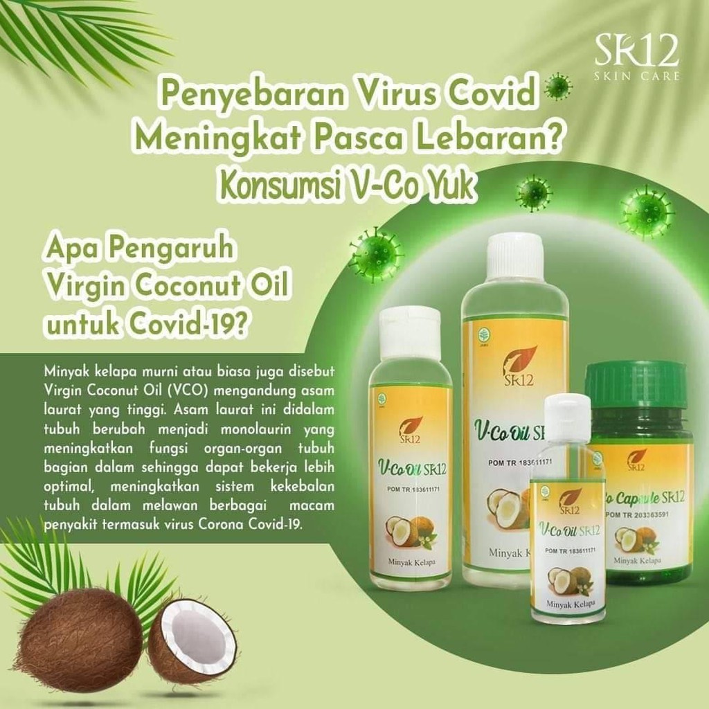 Jual VCO VIRGIN COCONUT OIL SR12 / PENAMBAH IMUN TUBUH / OBAT DEMAM ...