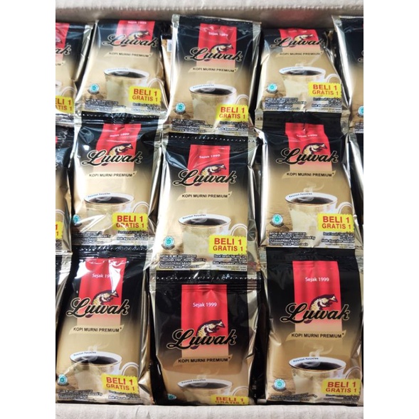 Jual KOPI LUWAK 7 GRAM RENCENG ISI 15 SACHET/ KOPI LUWAK HITAM | Shopee ...