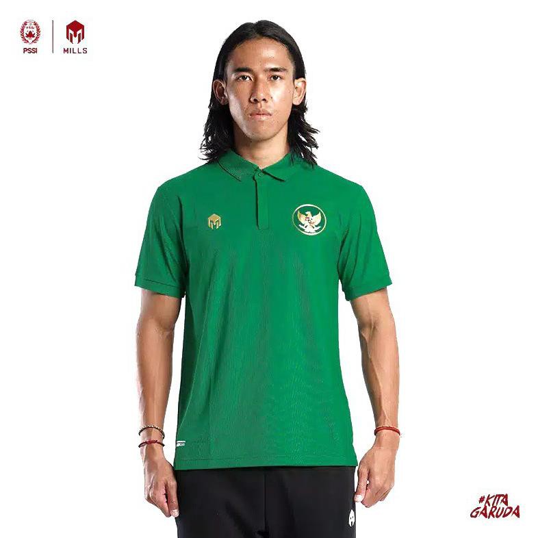 Jual JERSEY TIMNAS GARUDA INDONESIA 2020 MILLS 17001GR POLO SHIRT ...