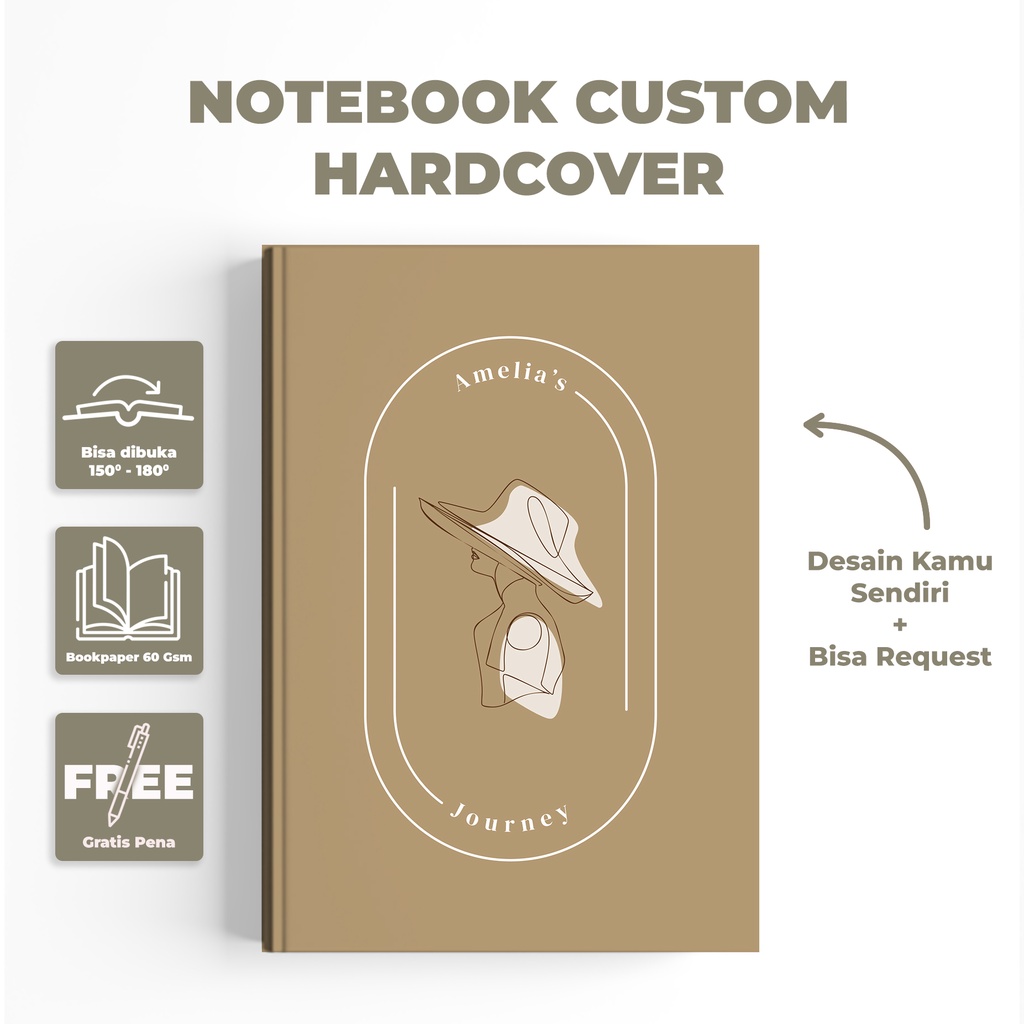 Jual Notebook Totebook estetik Custom Notebook / Planner / Journal ...