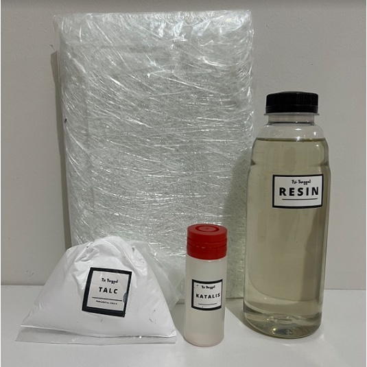 Jual Paket Resin Bening Merah 250ml + Katalis 10ml Premium Kerajinan ...
