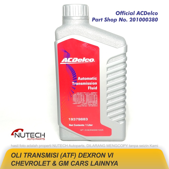 Jual OLI TRANSMISI MATIC ATF CHEVROLET DEXRON DEXTRON VI 6 GM ACDELCO ...