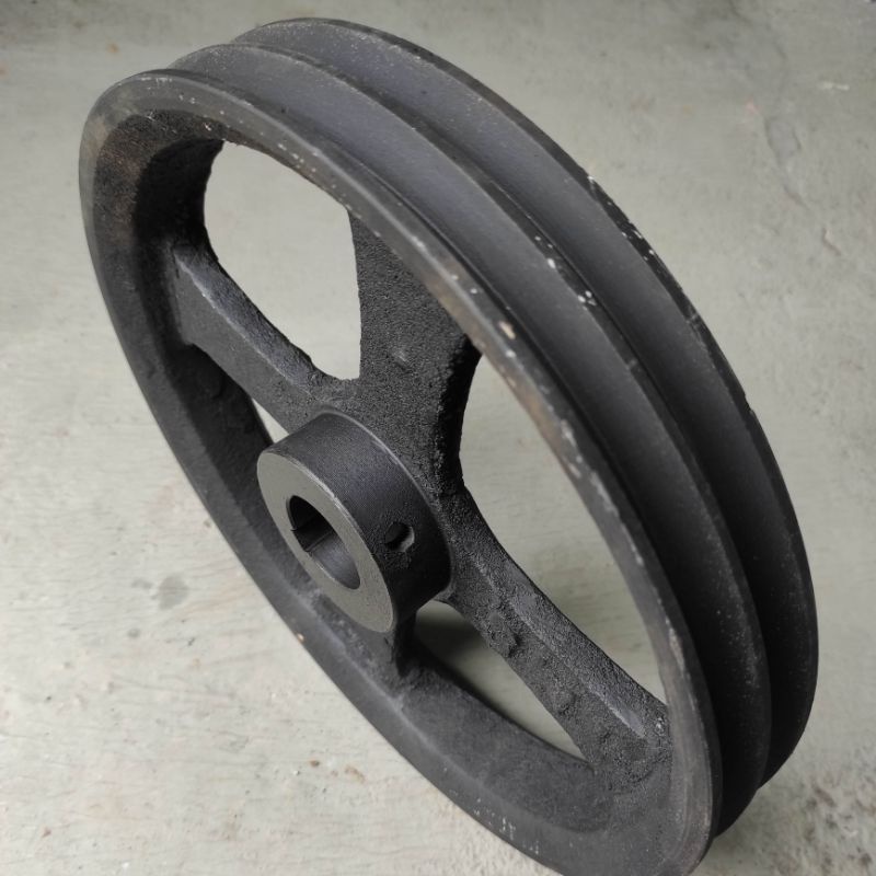 Jual Pulley pully B2 - 10 inch as 30 / 35 / 38 / 40 mm ( Bisa PILIH ...