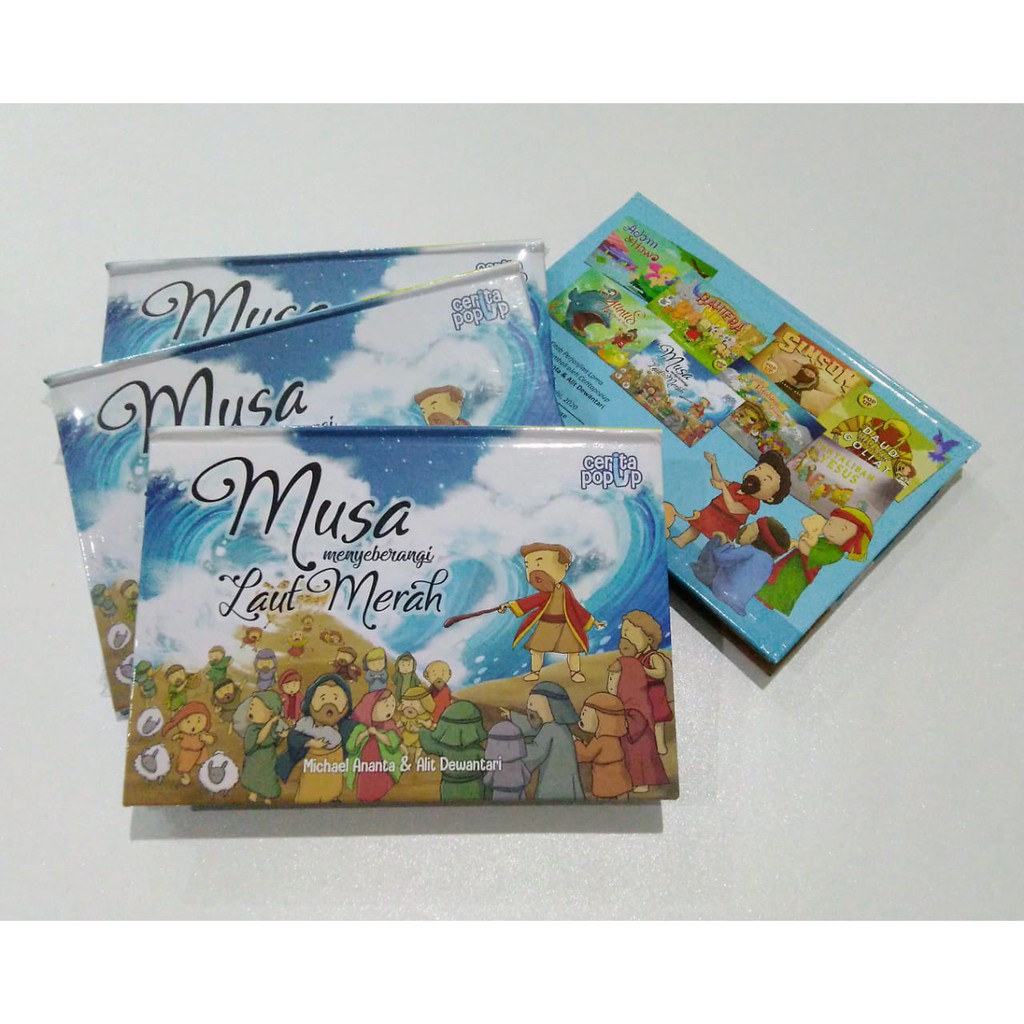 Jual Kitab Suci Anak Pop Up // Musa Menyebrangi Laut Merah | Shopee ...