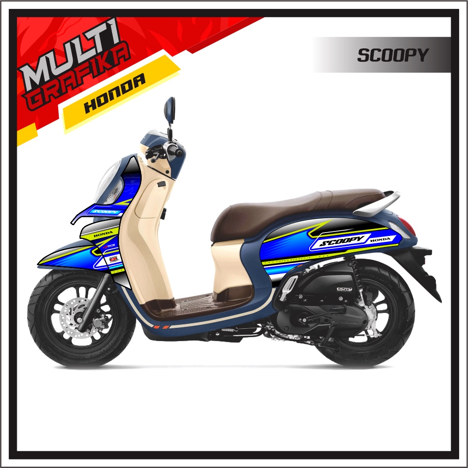 Jual Striping Stiker SCOOPY F1 2021 Sticker DEcal Emblem Honda Scopy ...