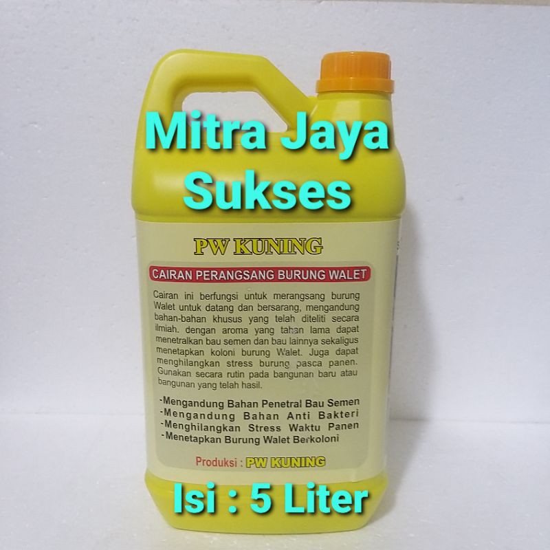 Jual Parfum PW Kuning Parfum Dinding Aroma Pemikat Walet 5 Liter ...