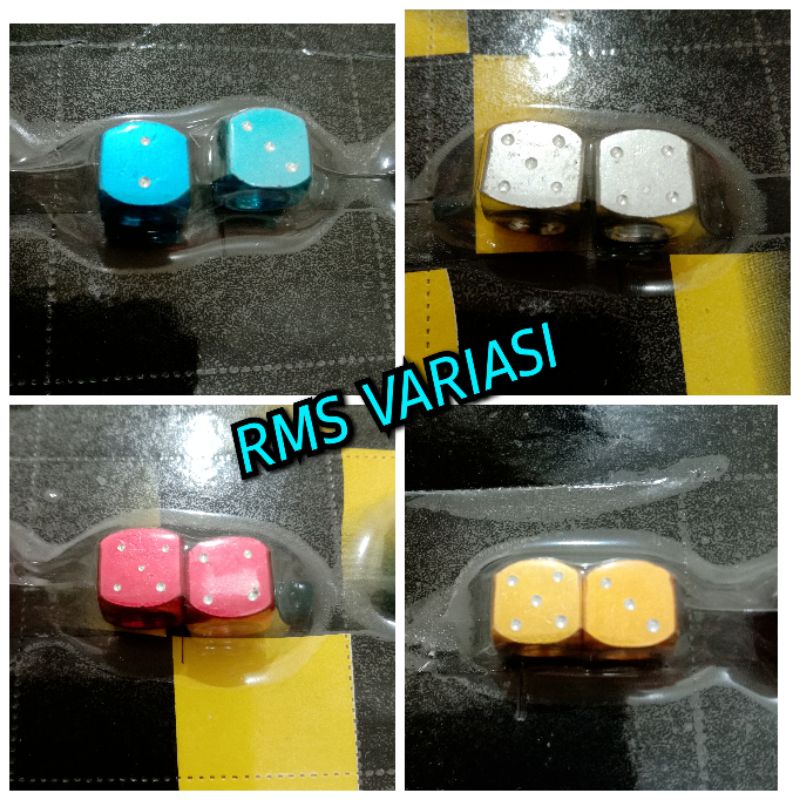 Jual TUTUP PENTIL CNC SEPEDA MOTOR MOBIL (MODEL DADU) | Shopee Indonesia