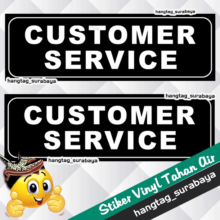 Jual Stiker Customer service - office - hotel - kantor - bimbingan ...