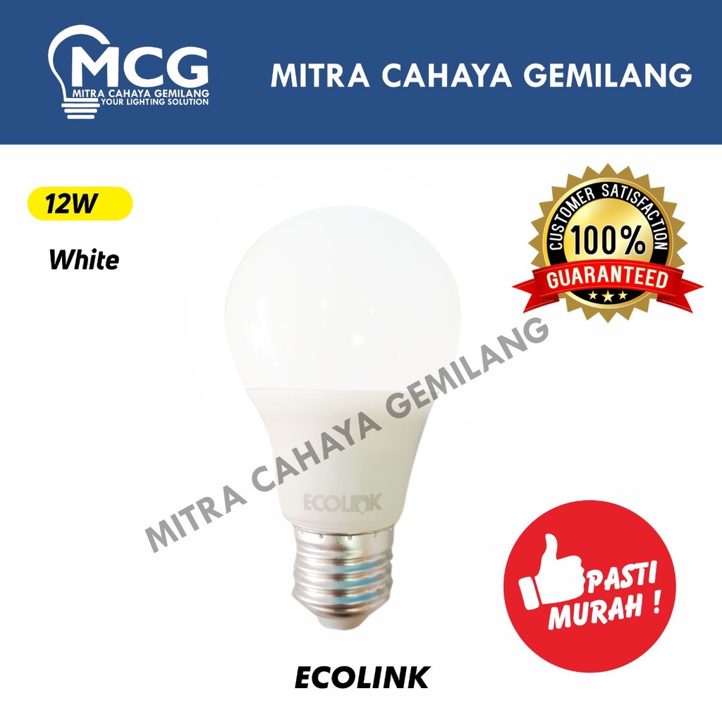 Jual Lampu LED Mini bulb Ecolink Bohlam Bulb 12 Watt Putih (12W 12W ...