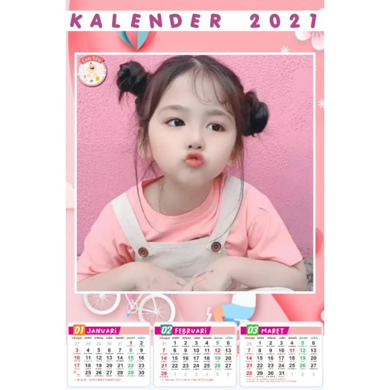 Jual KALENDER 4LEMBAR (3 BULANAN) | Shopee Indonesia
