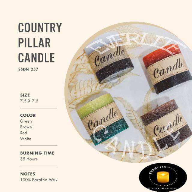 Jual Country Pillar Candle | Shopee Indonesia