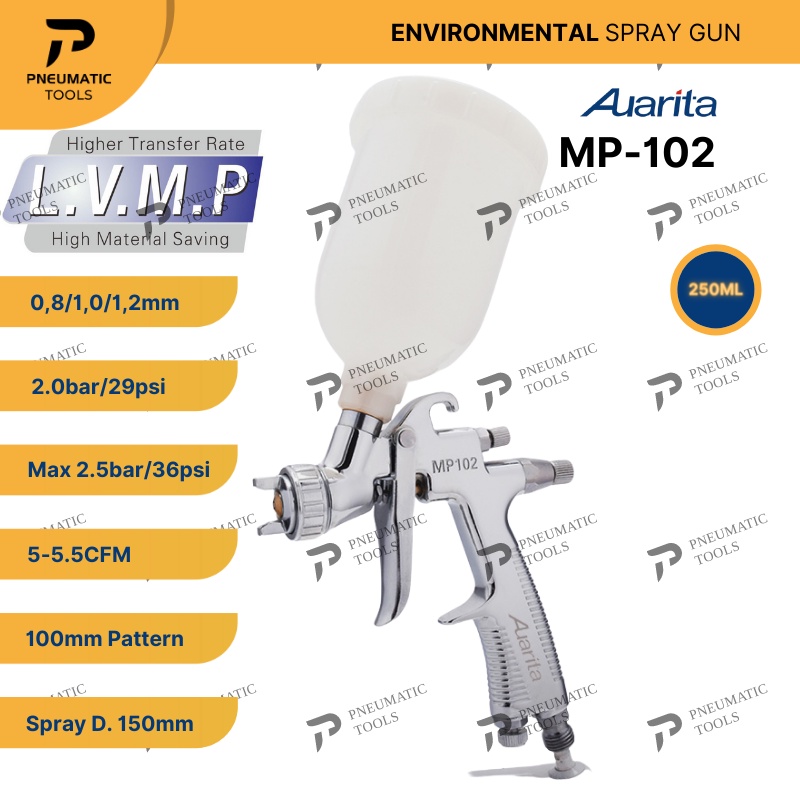 Jual Spray Gun AUARITA MP102 LVMP ORIGINAL - Environmental Spray Gun MP ...