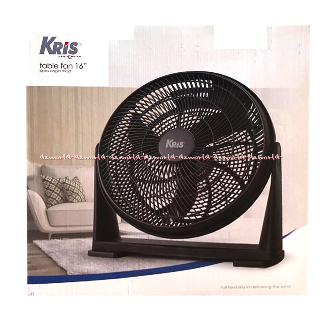 Jual Kris Air Monster Table Fan 16 Inch Kipas Angin Meja Hitam Black | Shopee Indonesia