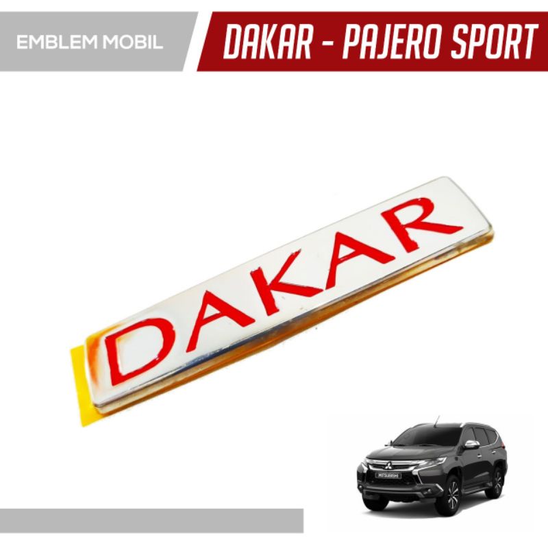 Jual EMBLEM DAKAR UNTUK PAJERO SPORT | Shopee Indonesia
