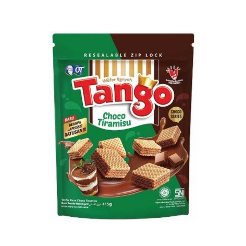 Jual TANGO CHOCO TIRAMISU POUCH 115G | Shopee Indonesia