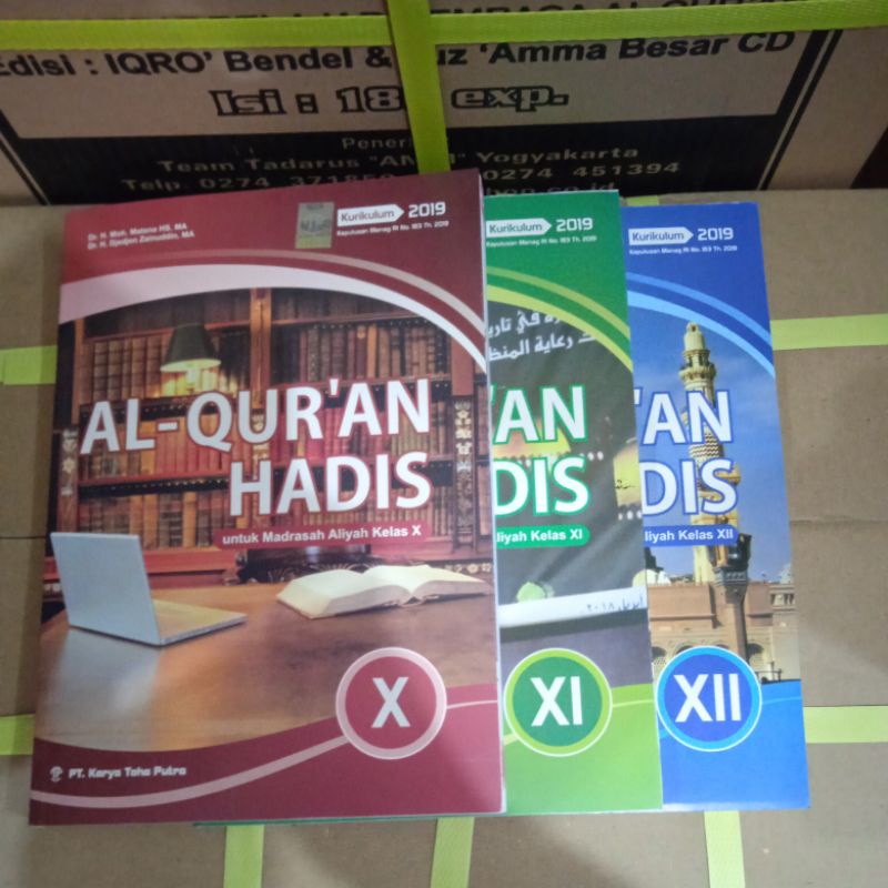 Jual Buku Al- Qur'an Hadis MA Kelas(10,11,12) Kurikulum 2019(Toha Putra) | Shopee Indonesia