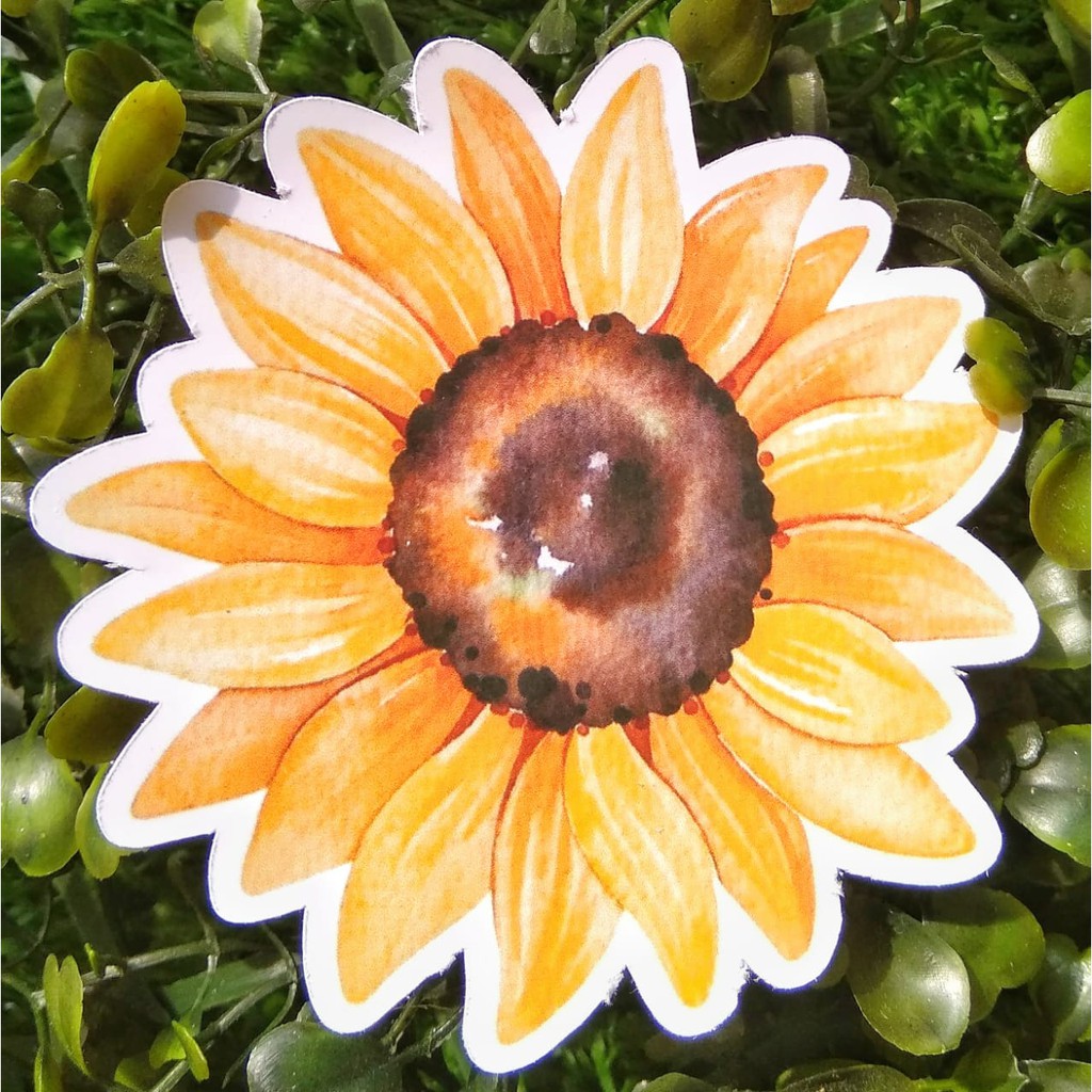 Jual stiker aesthetic bunga matahari . sitcker sunflower pinterest ...