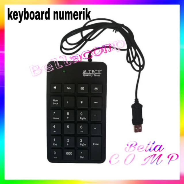 Jual Keyboard Numerik M tech Numeric Keypad with 4 office hotkeys ...